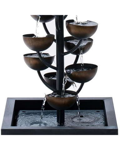 LuxFlow - Cascading Waterfall Bowls Water Feature – Water Features Adore