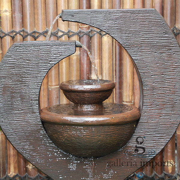 Tabing - Balinese Concrete Eclipse Bowl Pond Water Feature – Water ...