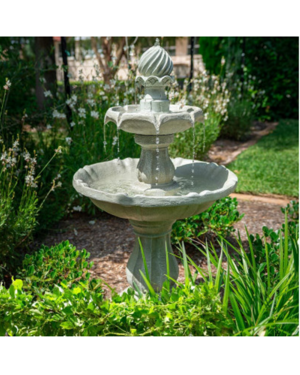 Wade - Solar 3 Tier Bird Bath Water Feature Fountain – Water Features Adore