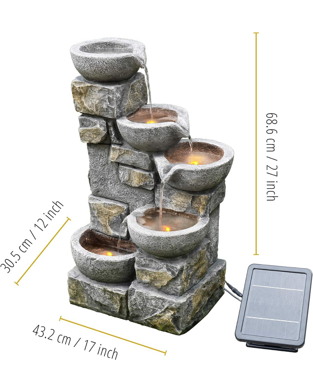 Solar Water Fountains I Australia – Water Features Adore