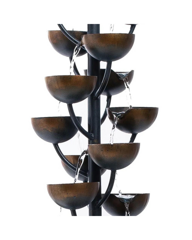 LuxFlow - Cascading Waterfall Bowls Water Feature – Water Features Adore