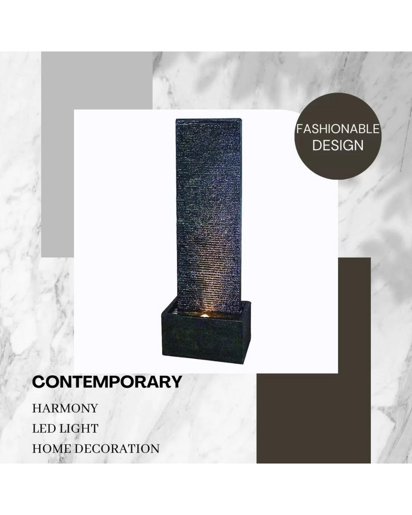 Luminous - Modern Wall Water Feature 99.5cm – Water Features Adore