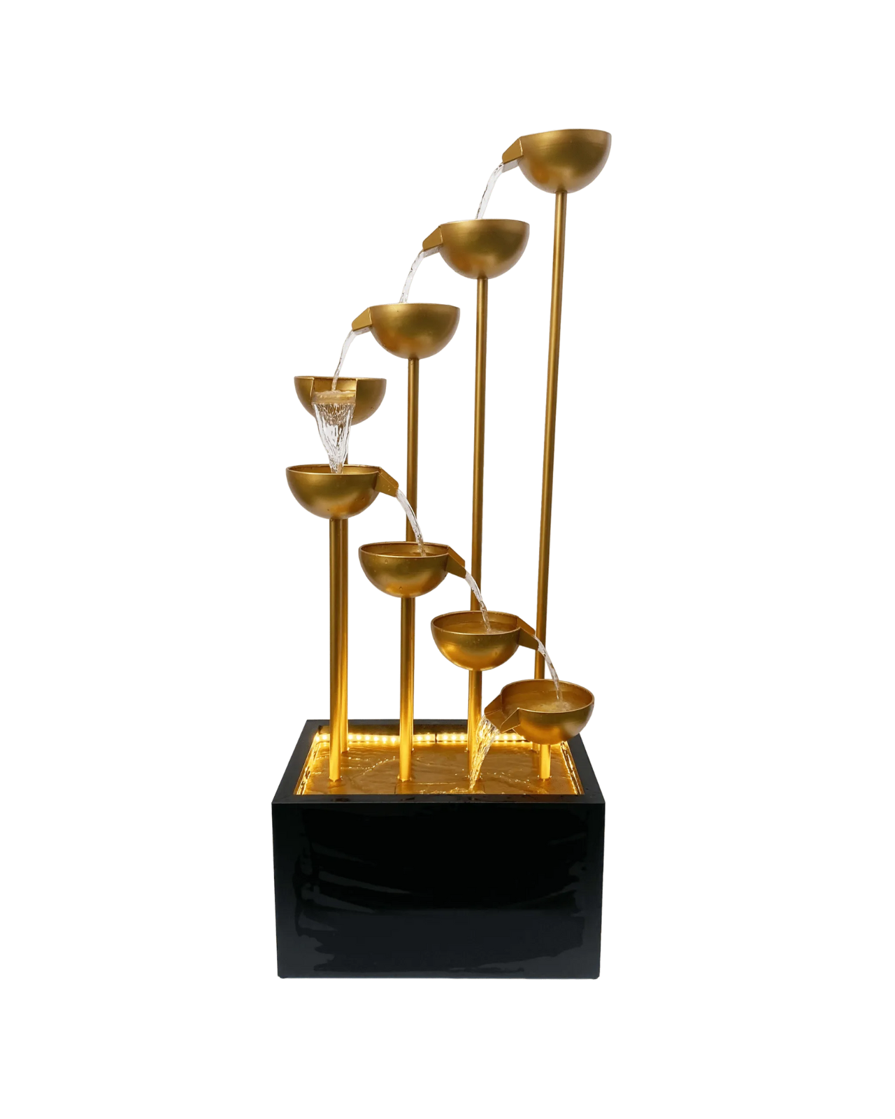 AweFlow - Cascading Copper Bowls Waterfall Water Feature – Water ...