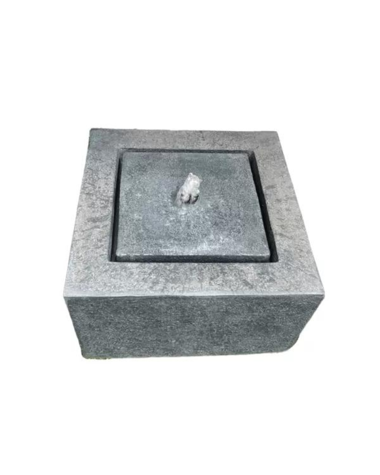 Elixir - Modern Square Bubbler Wall LED Light Water Feature – Water ...