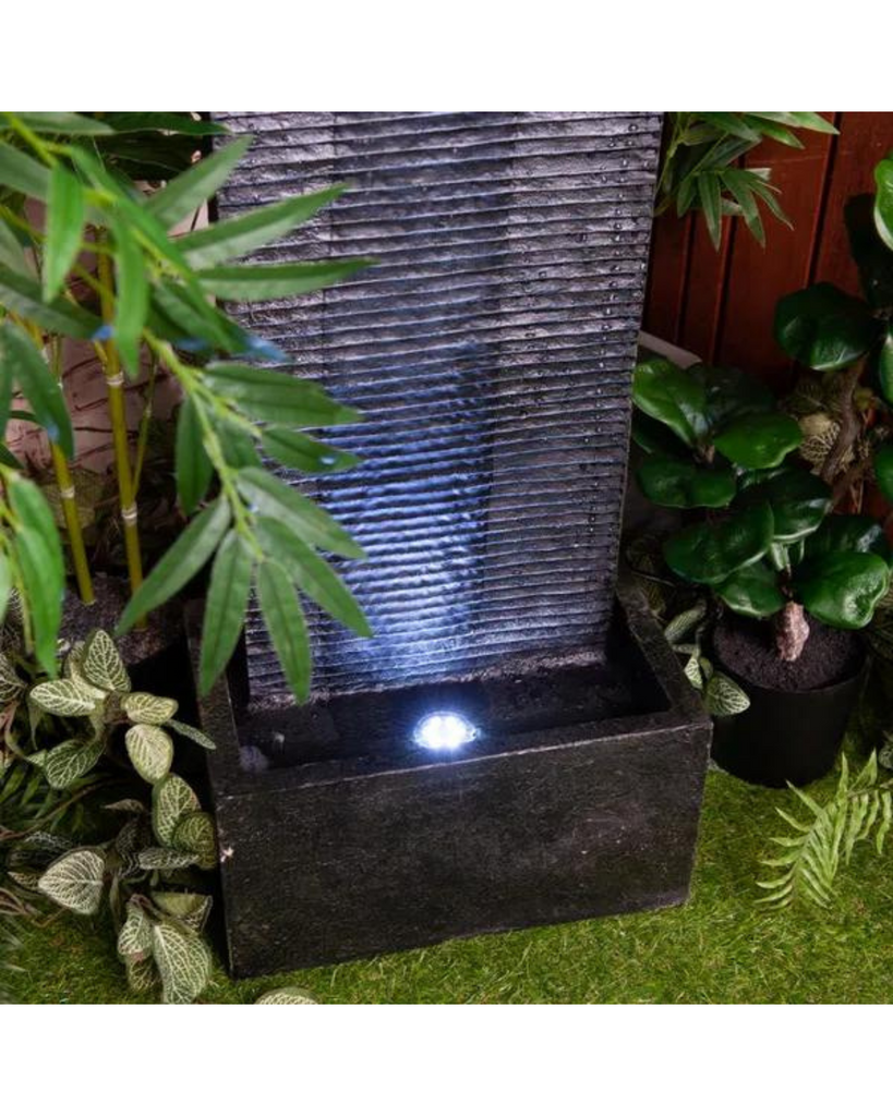 Frolic - Modern Wall Waterfall Lighting Water Feature 100cm – Water ...