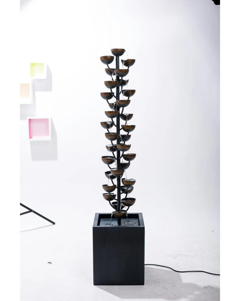 LuxFlow - Cascading Waterfall Bowls Water Feature – Water Features Adore