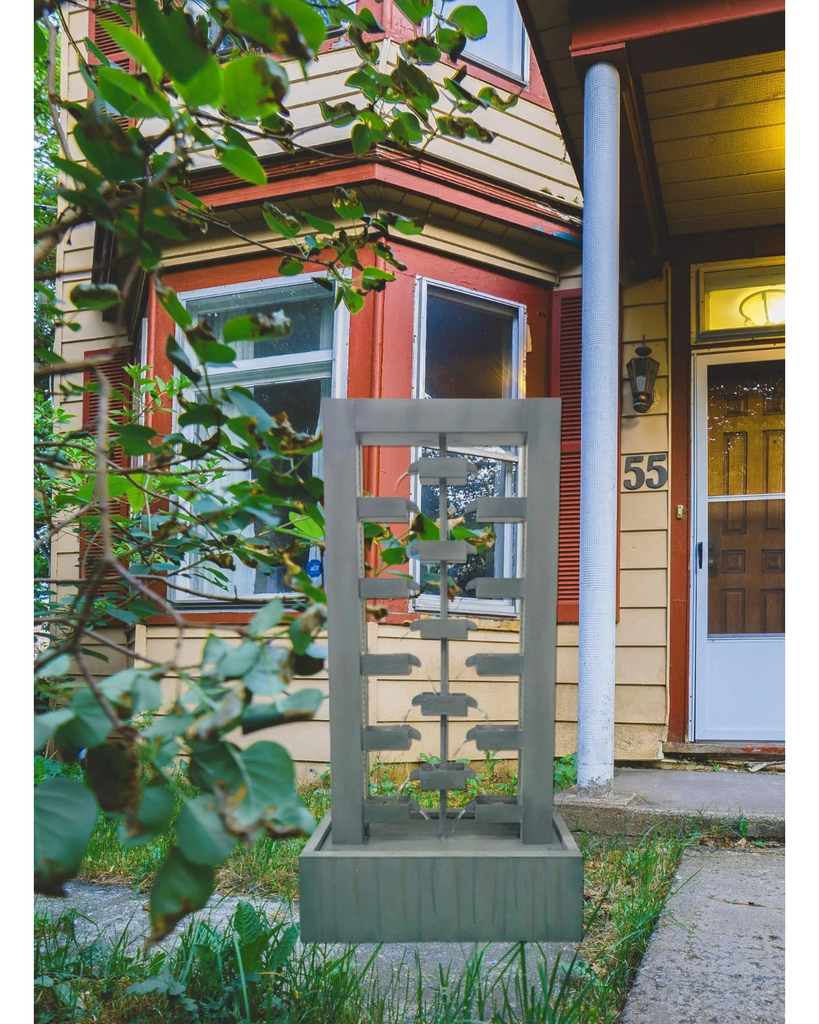 Fluxion - Modern Wall LED Light Water Feature – Water Features Adore