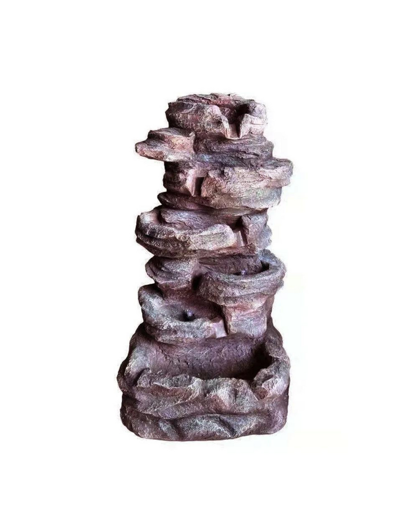 Oasis - Solar Cascading Rock Water Feature – Water Features Adore