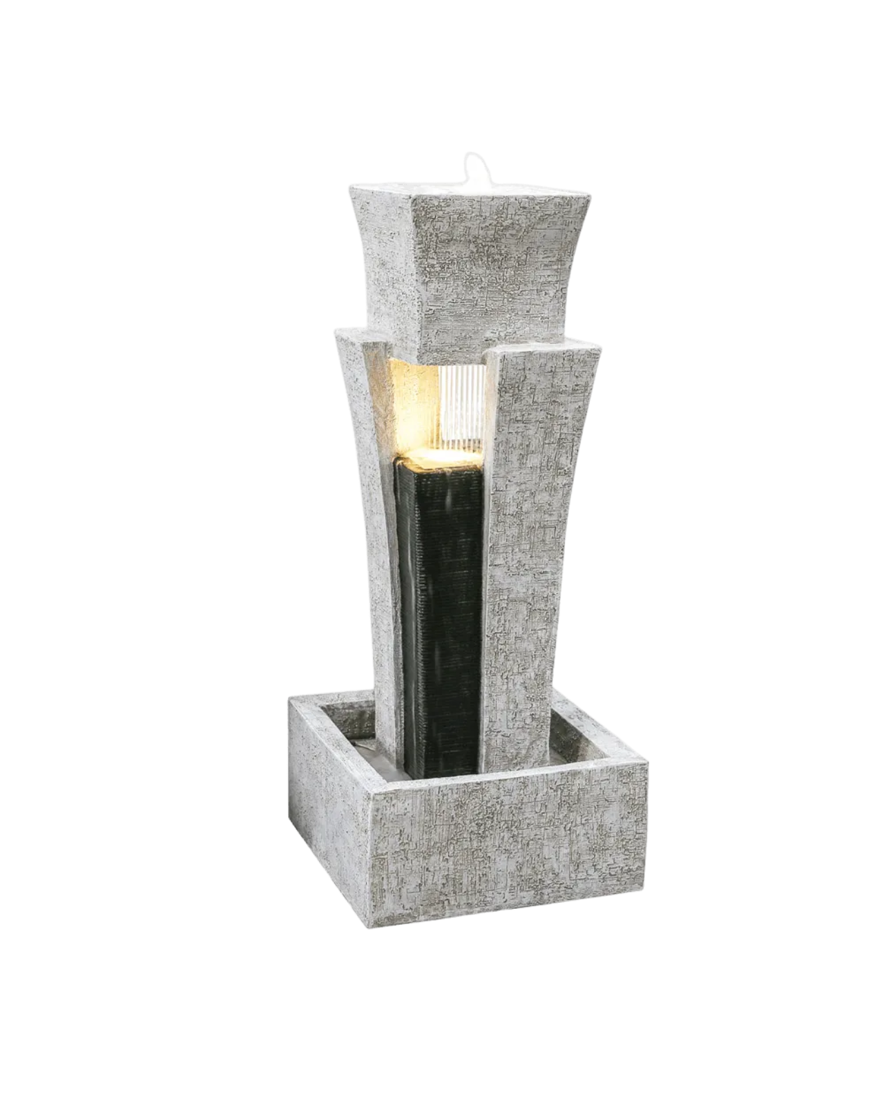 Solace - Modern LED Waterfall Wall Water Feature Fountain – Water ...