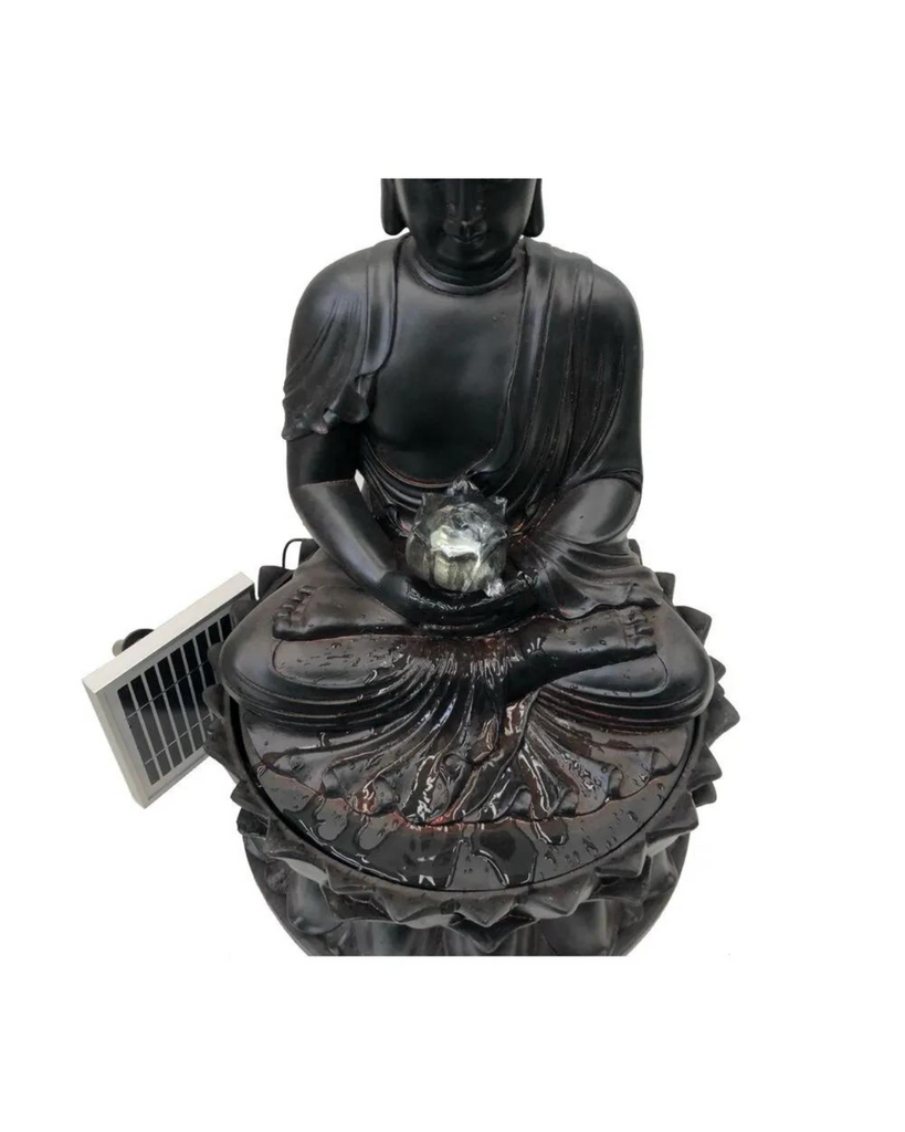 Buddha Bliss - Solar Buddha LED Light Water Feature – Water Features Adore