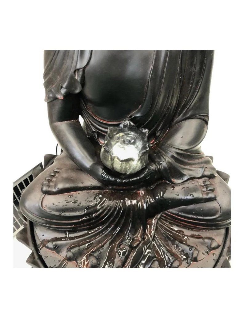 Buddha Bliss - Solar Buddha LED Light Water Feature – Water Features Adore