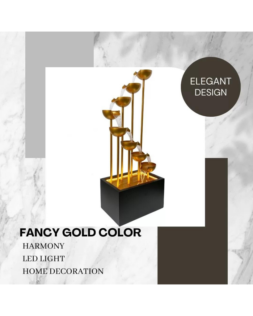 AweFlow - Cascading Copper Bowls Waterfall Water Feature – Water ...