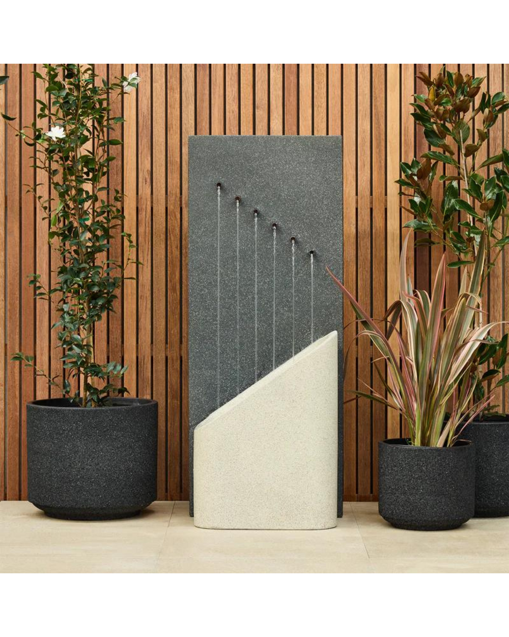 Canopy - Modern Multi Spout Wall Water Feature – Water Features Adore