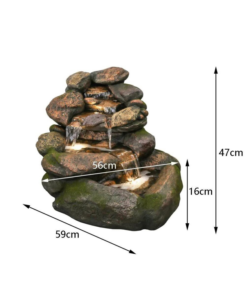 Crest - Rock Water Feature 47CM – Water Features Adore