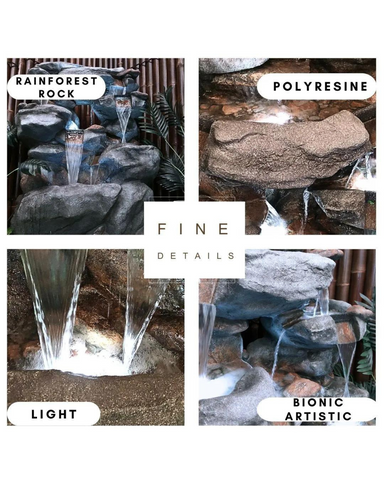 Zephyr - Large Outdoor Rock LED Light Water Feature – Water Features Adore