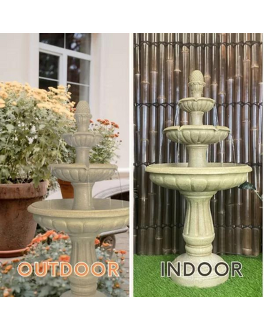Drizzle - 3 Tier Bird Bath Water Feature – Water Features Adore