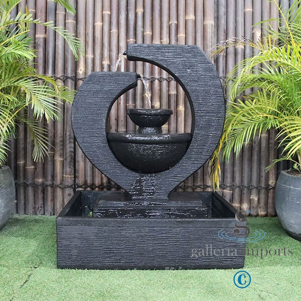 Tabing - Balinese Concrete Eclipse Bowl Pond Water Feature – Water ...