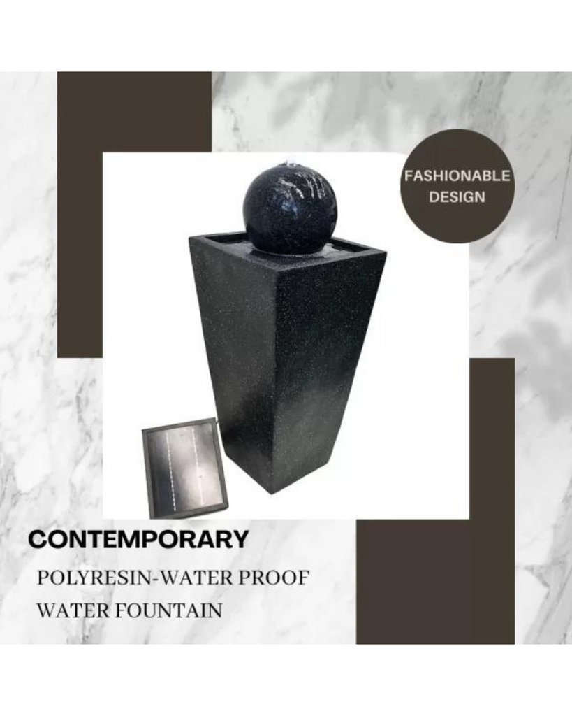 Tempest - Solar Sphere Ball Lighting Water Feature – Water Features Adore