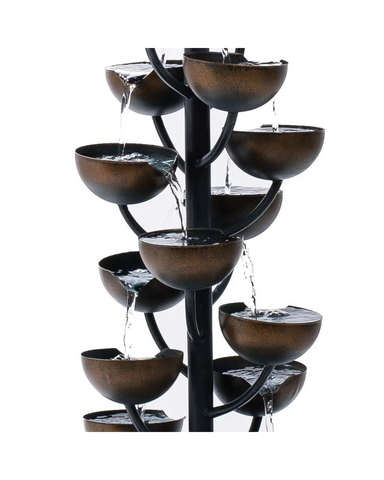 LuxFlow - Cascading Waterfall Bowls Water Feature – Water Features Adore