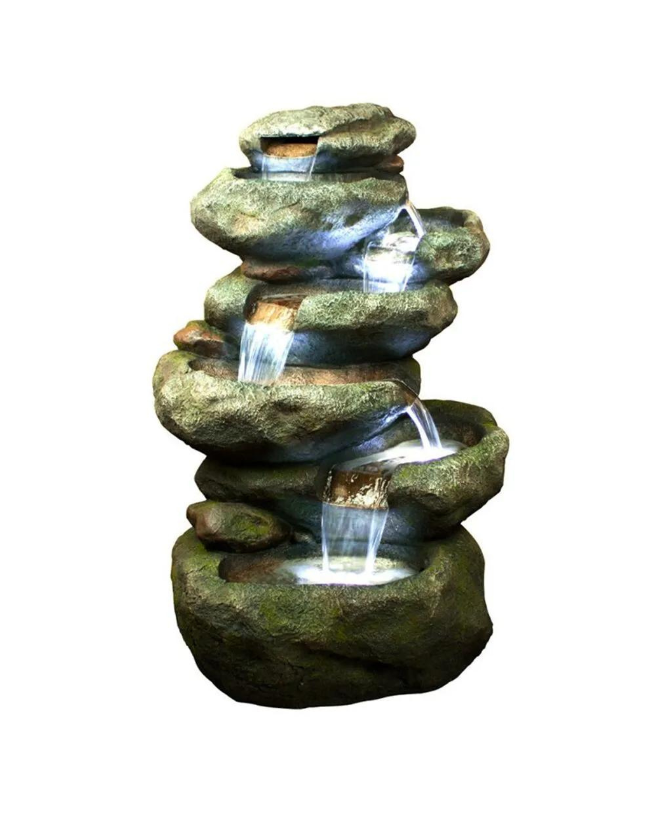 Bubbler - Natural Rock Waterfall Water Feature Fountain 120cm – Water ...