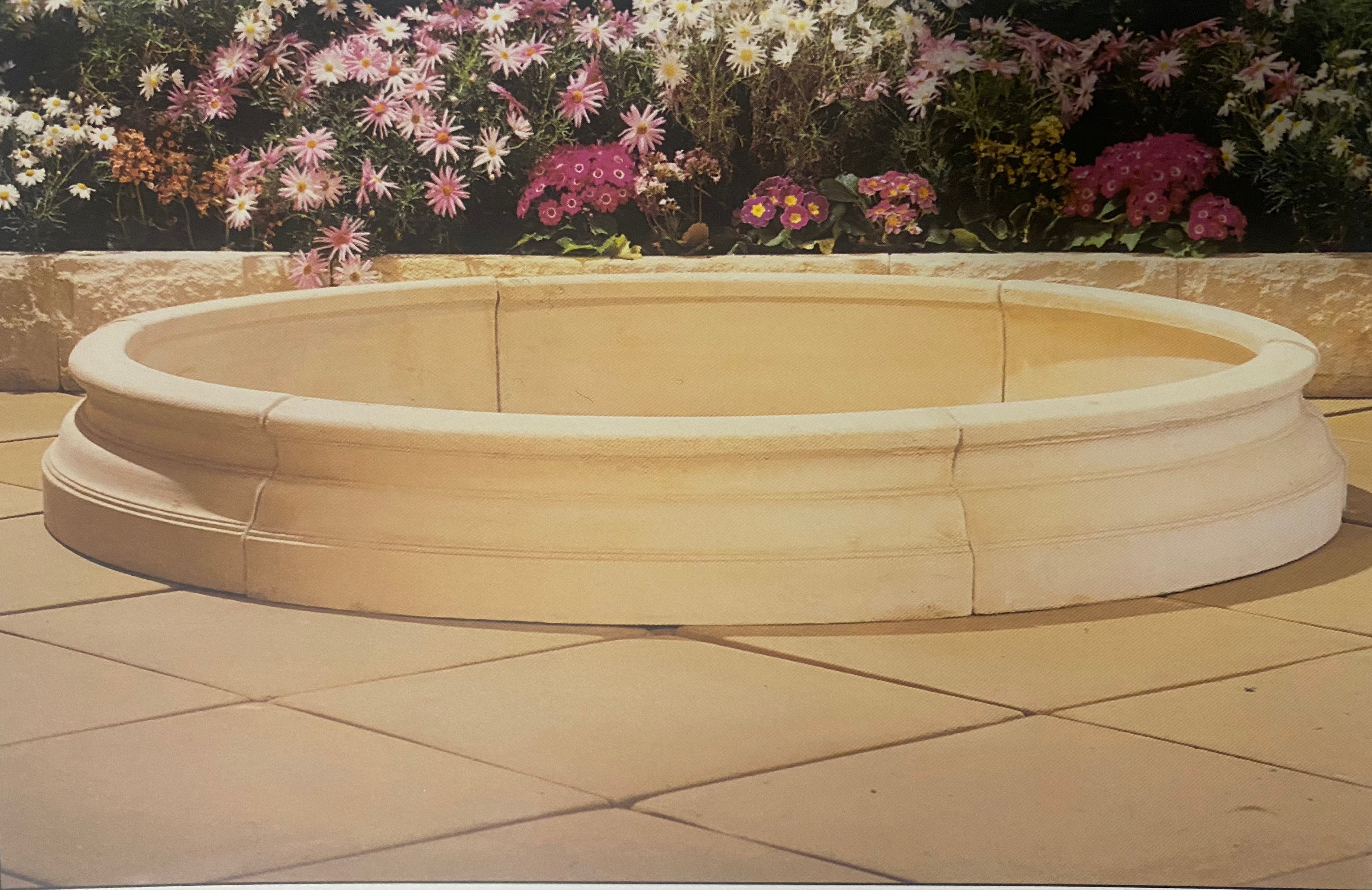 Acquella - Concrete Limestone Garden Water Feature Pond 220cm – Water ...