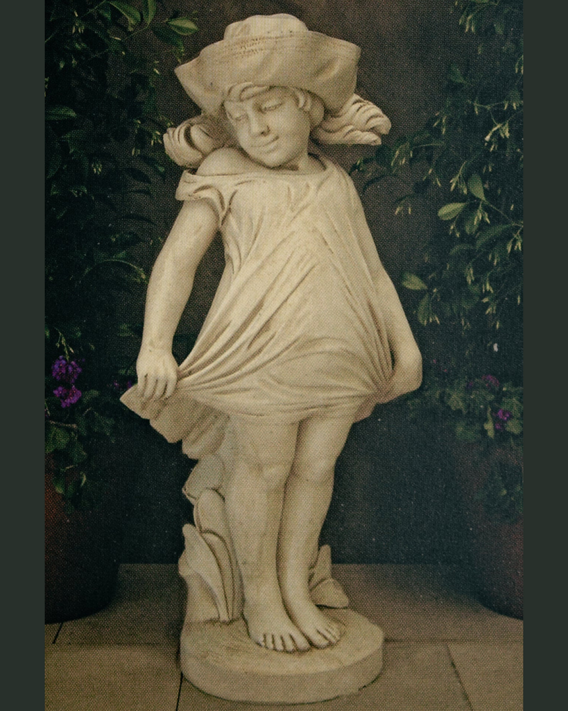 Fia - Concrete Limestone Cement Garden Statue 97cm – Water Features Adore