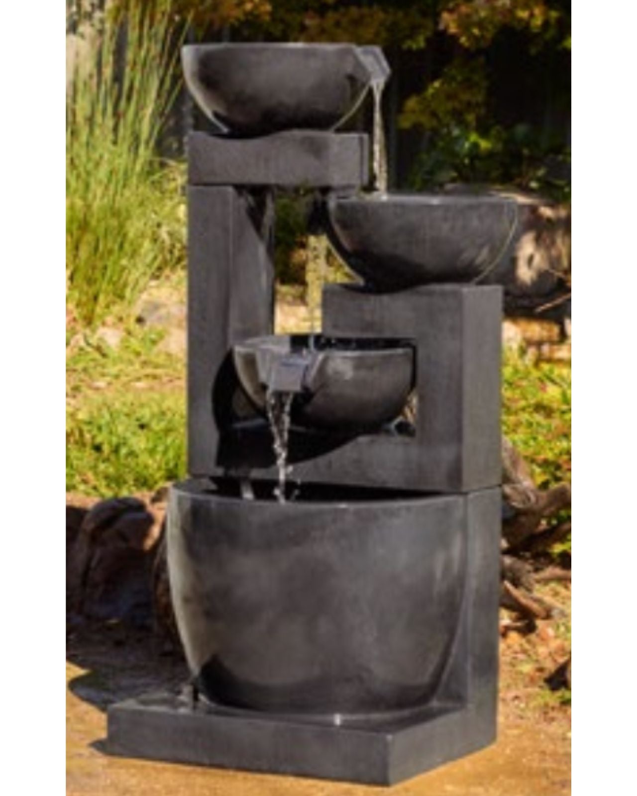 Flowen - Modern 4-Tier Cascading Bowl Water Feature – Water Features Adore