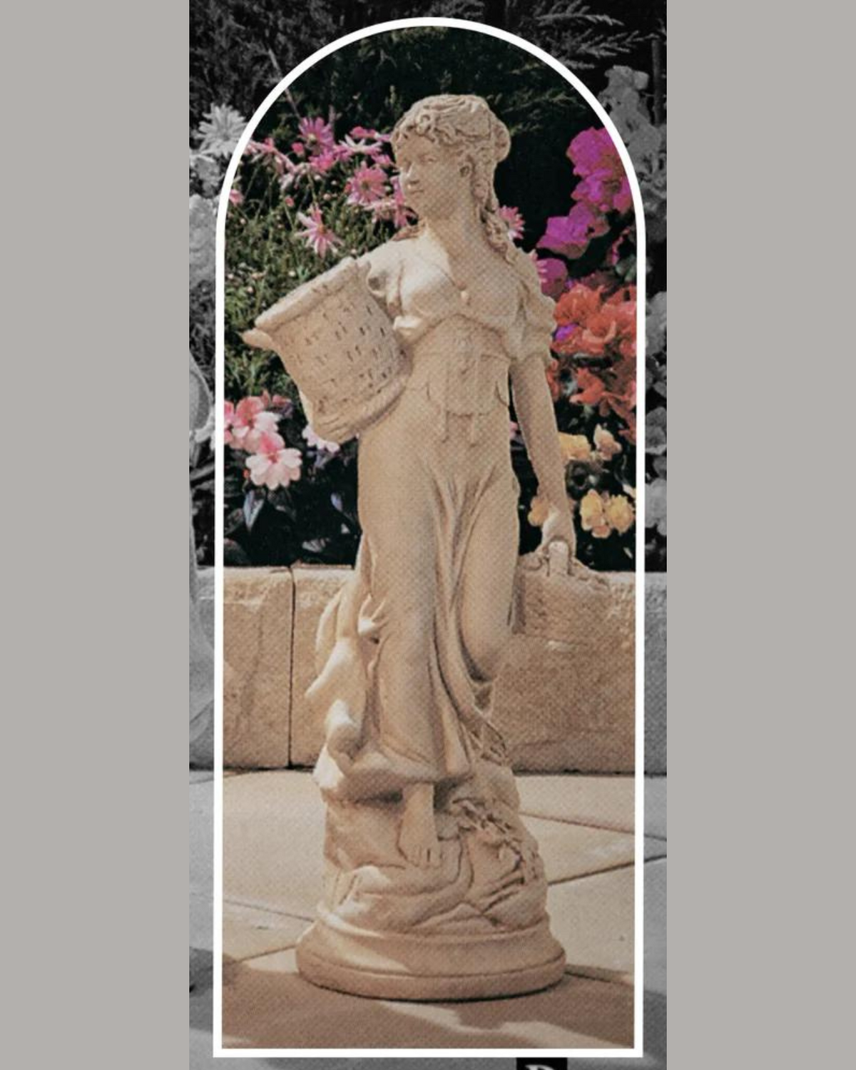 Giovanna - Concrete Limestone Cement Garden Statue 70cm – Water ...
