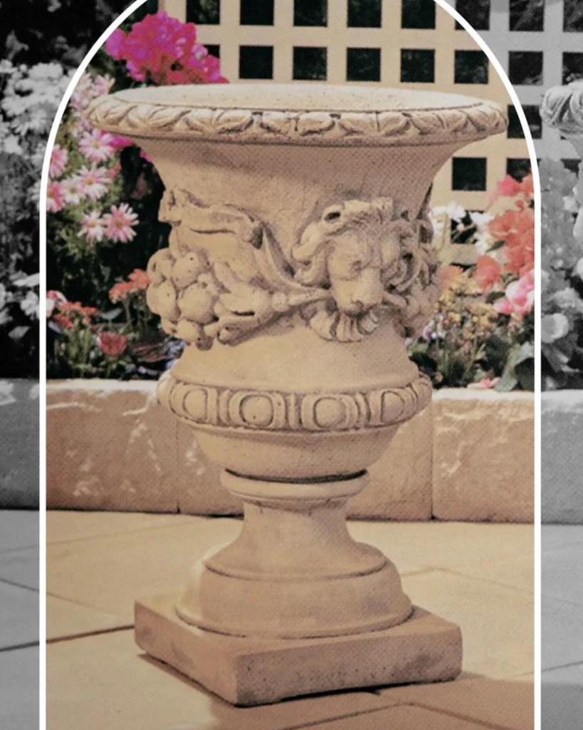 Parma Lion Classic Concrete Limestone Water Feature Urn – Water ...