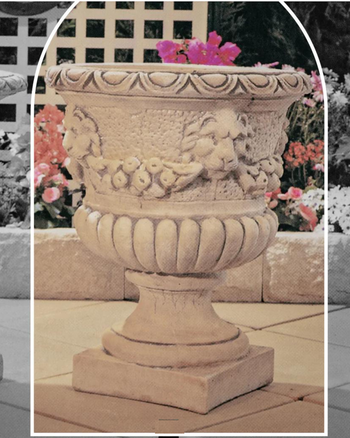 Pisa Lion Classic Concrete Limestone Water Feature Urn – Water Features ...