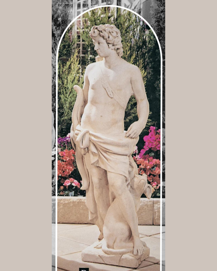 Statue of Apollo - Concrete Limestone Cement Statue 140cm – Water ...