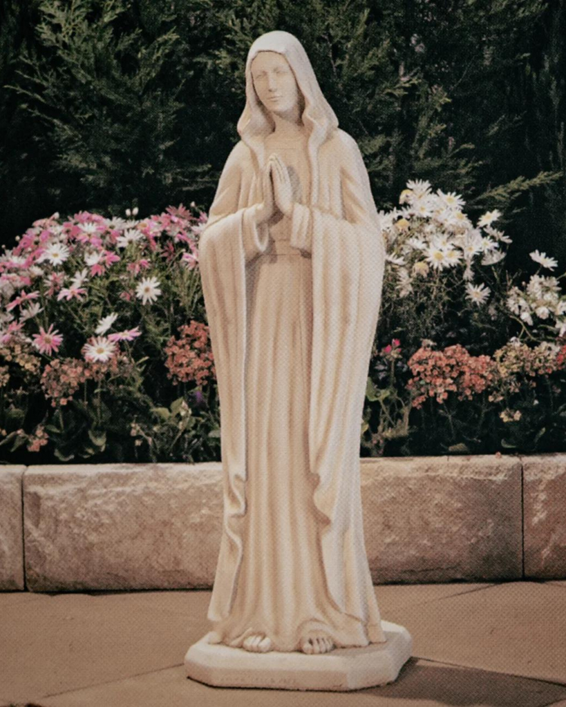 Statue of Mary - Concrete Limestone Cement Garden Statue 98cm – Water ...