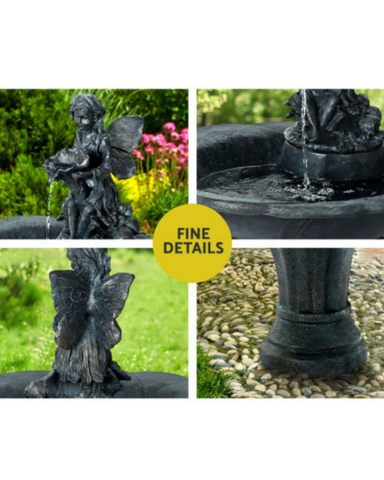 Zenith - Cascading LED Solar Garden Water Feature – Water Features Adore